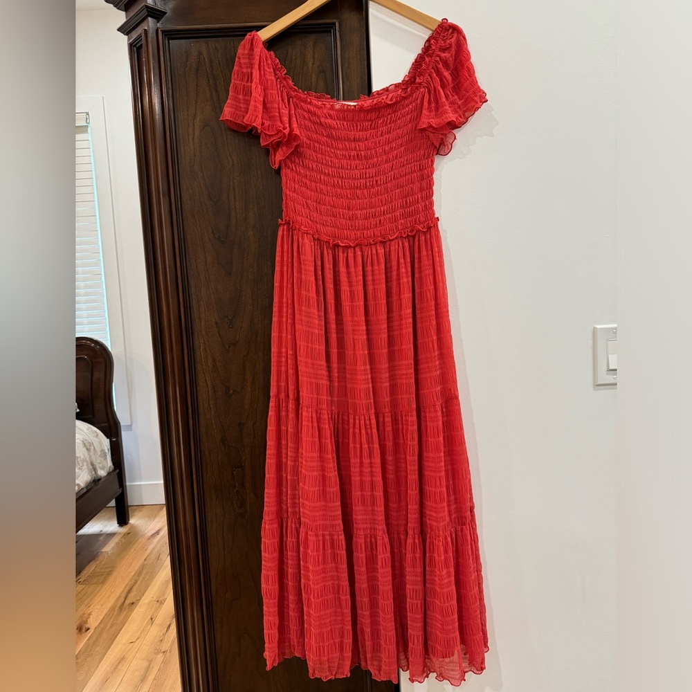 Max Studio Maxi Coral Dress - Gem